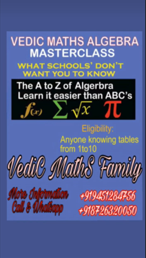 Vedic Maths Family - Vedic Maths Classes in Online